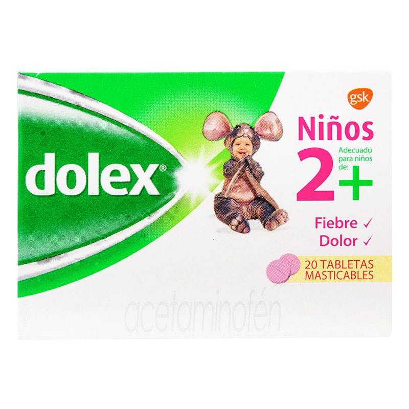 Dolex Pediatrico 20 Tabletas Masticable – Droguerias España